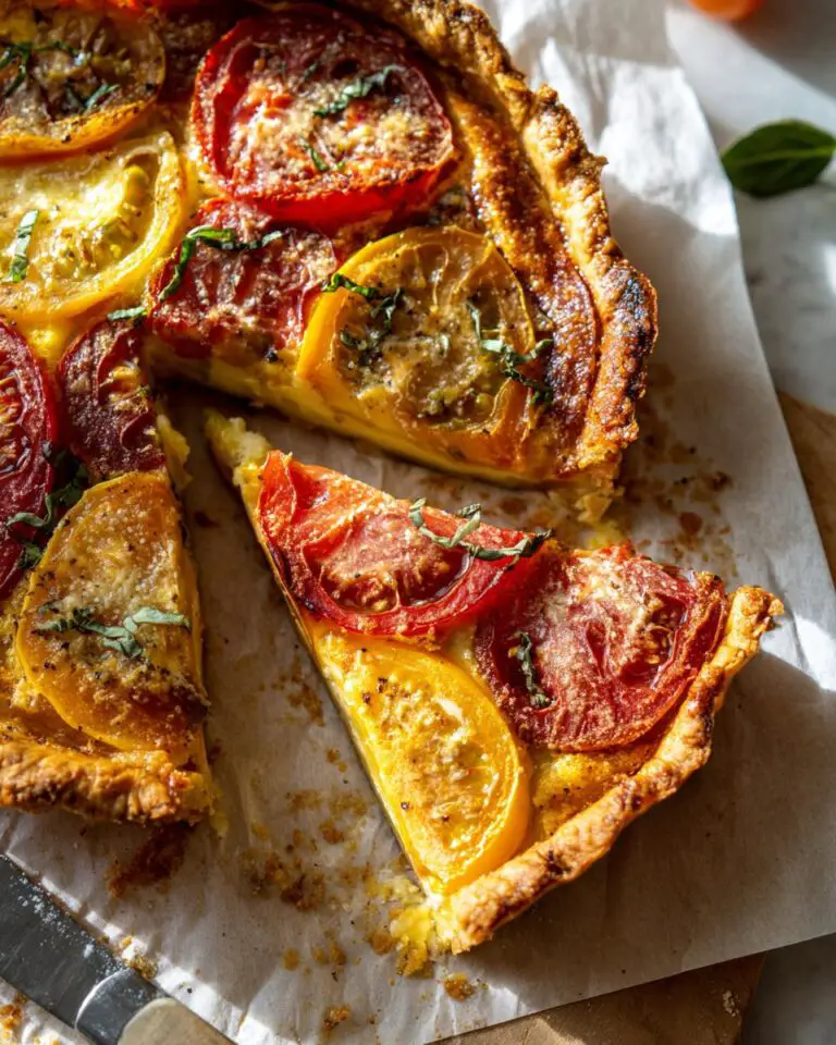 Irresistible Heirloom Tomato Pie with Yogurt Crust in 40 Minutes